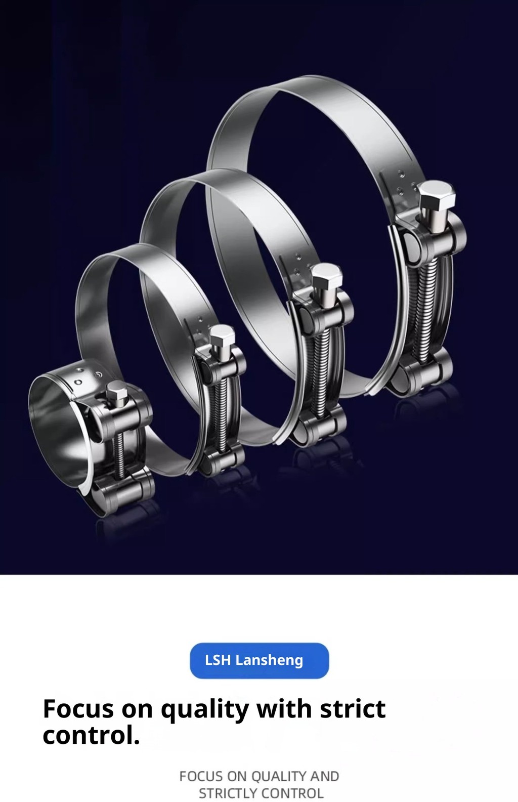 Stainless Steel Hose Clamp, Adjustable Pipe Clip Fastener, Fuel Gas ...