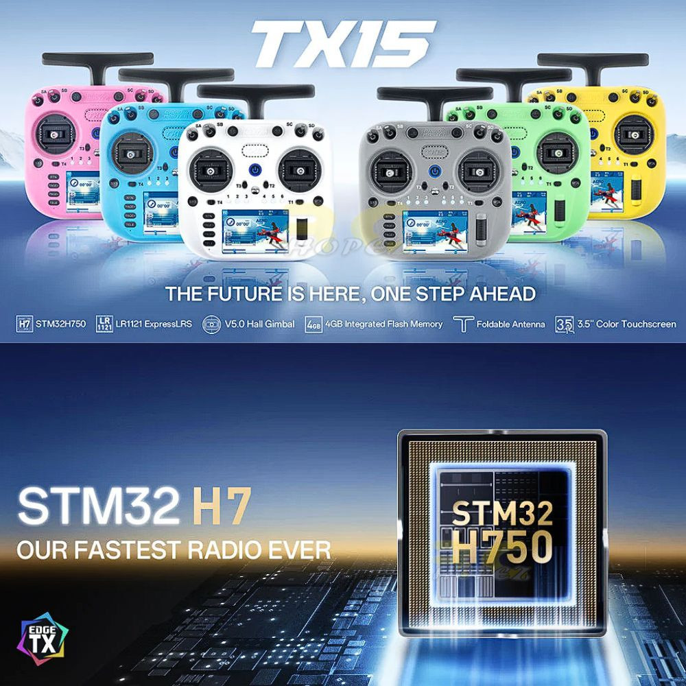 Radiomaster TX15 Radio Controller 16CH 3.5inch Color Touchscreen V5.0 ...