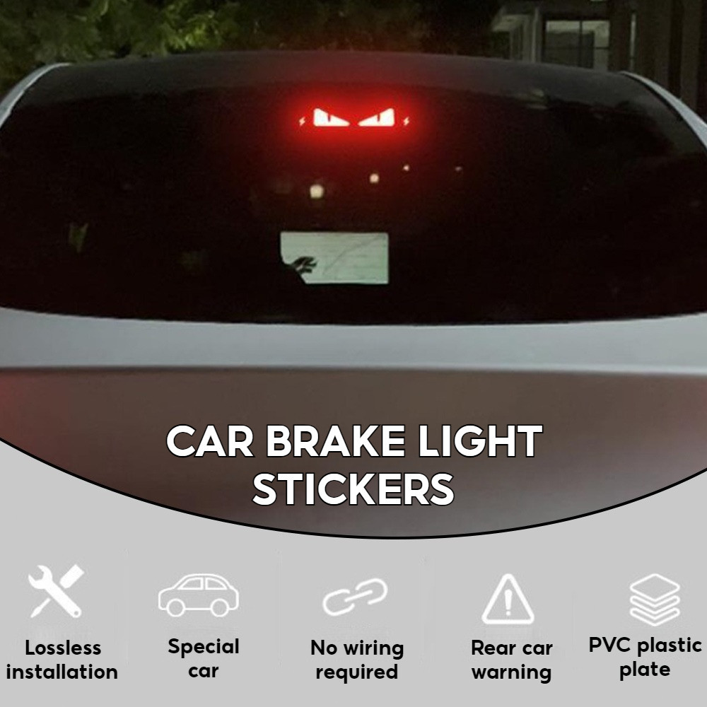 Car Brake Light Sticker Third Brake Projection Board PVC Soft Decal ...