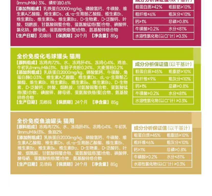 Immu Milk Functional Complete Balanced Immune Booster Canned Food For ...