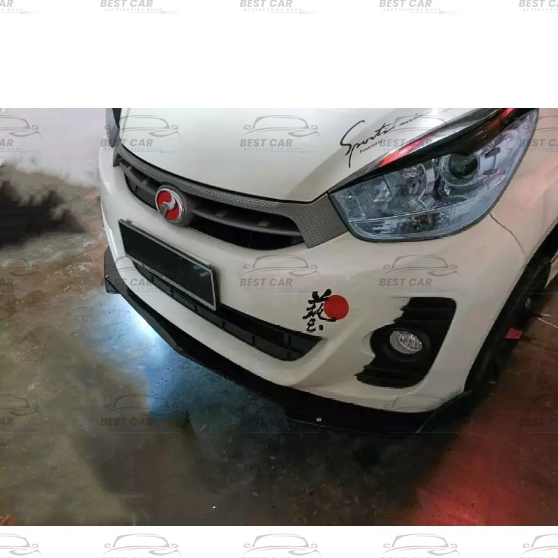 Perodua Myvi 2012-2017 Front Bumper Diffuser Lip Wrap Angle Splitters ...