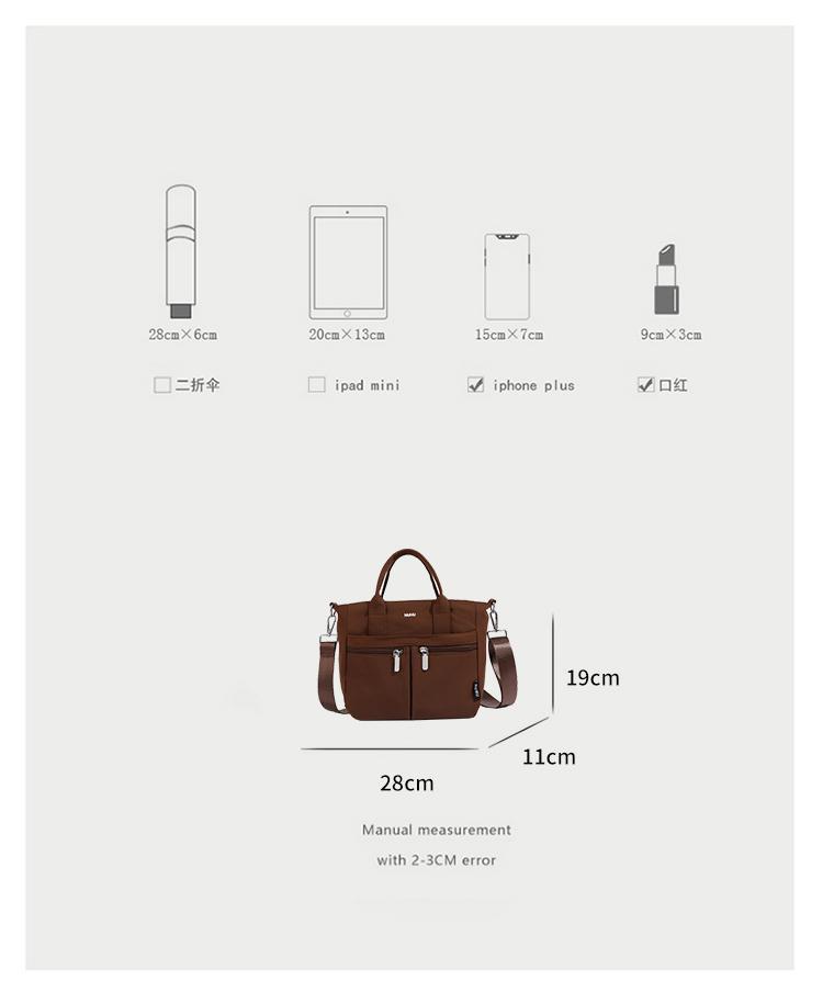 NUNU Ava Bag Beg Tangan Retro Viral - Large Capacity Multi-pocket PU ...
