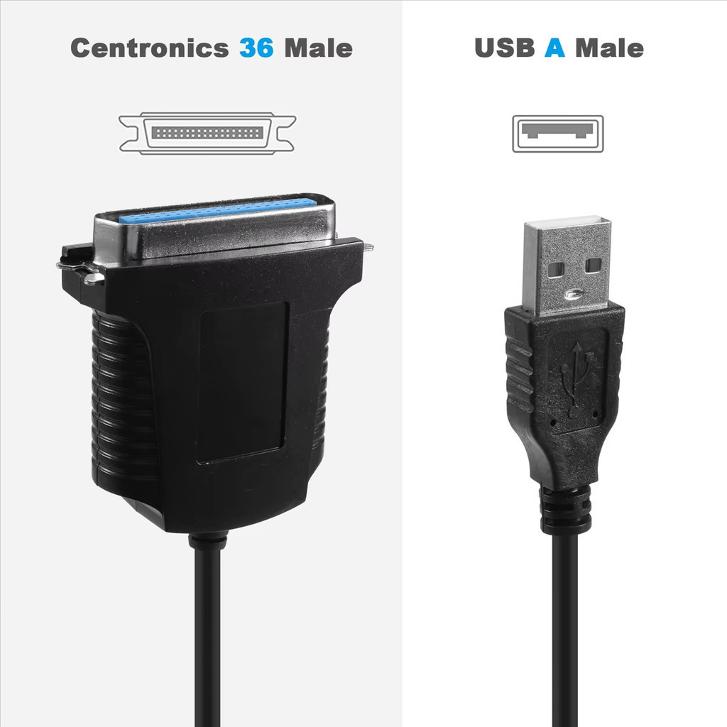 0.8m Printer Cable 36pin LPT USB to IEEE 1284 Cable Connection ...