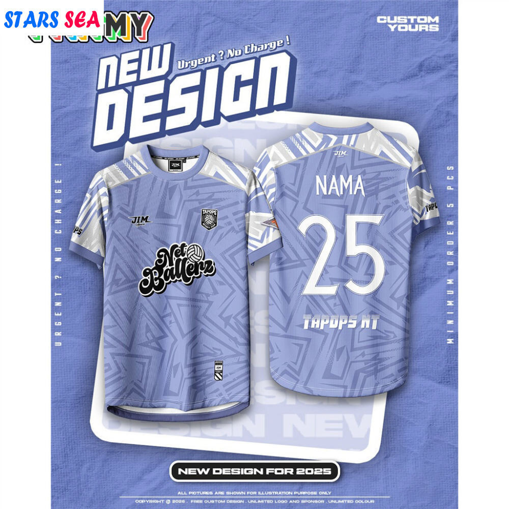 Custom Netball Jersey Name] Unisex Design - Netball Jersey Baju Lelaki ...