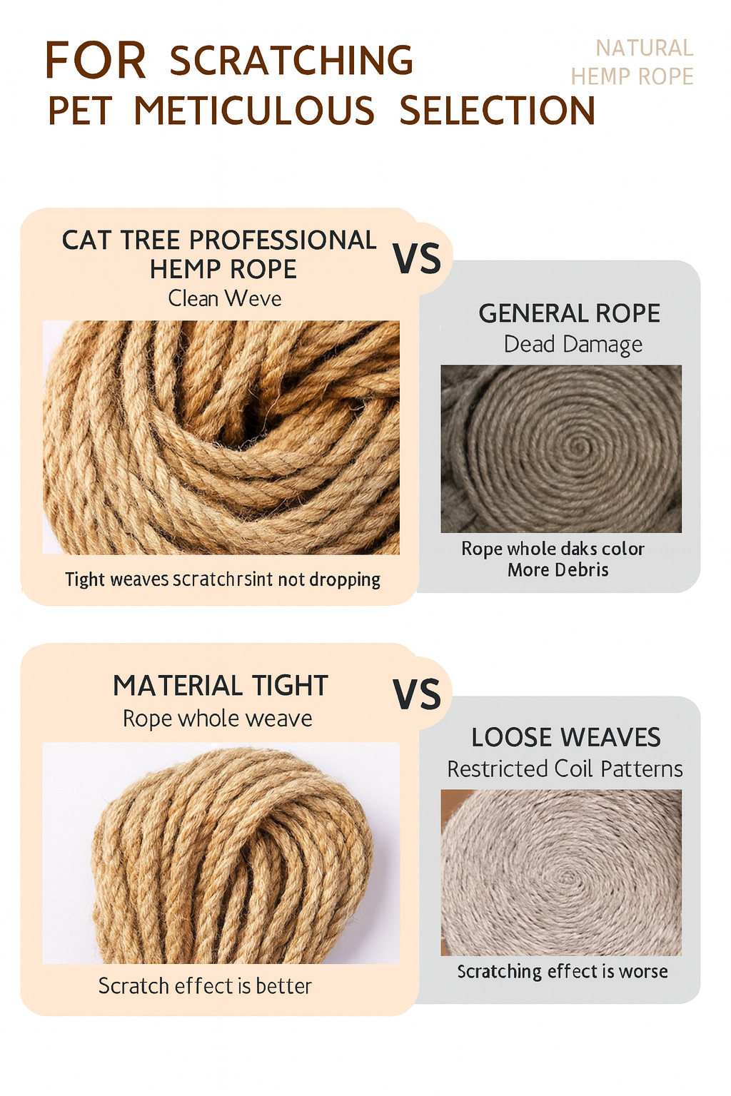 [PREMIUM] DIY Natural Rope of Cat Scratching Post Scrathcer Sisal Gorek ...
