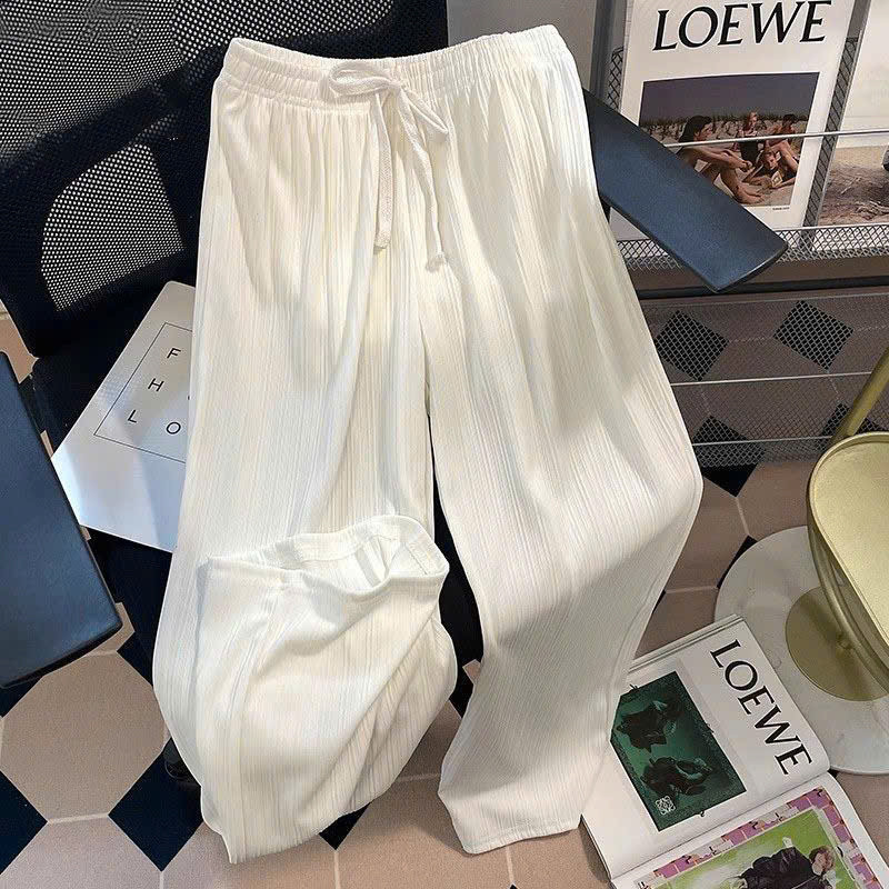 Chew Wide Leg Pants Made of Genuine Wool with High Waist for Women ...