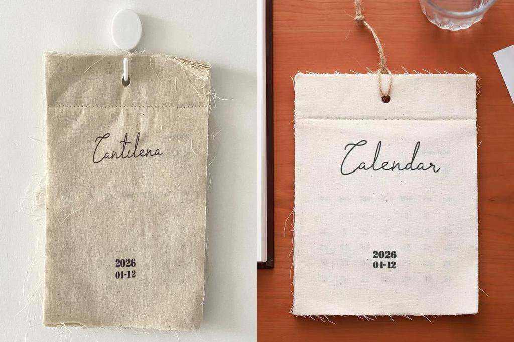 AMAR The cloth wall calendar is simple and beautiful You can DIY your ...