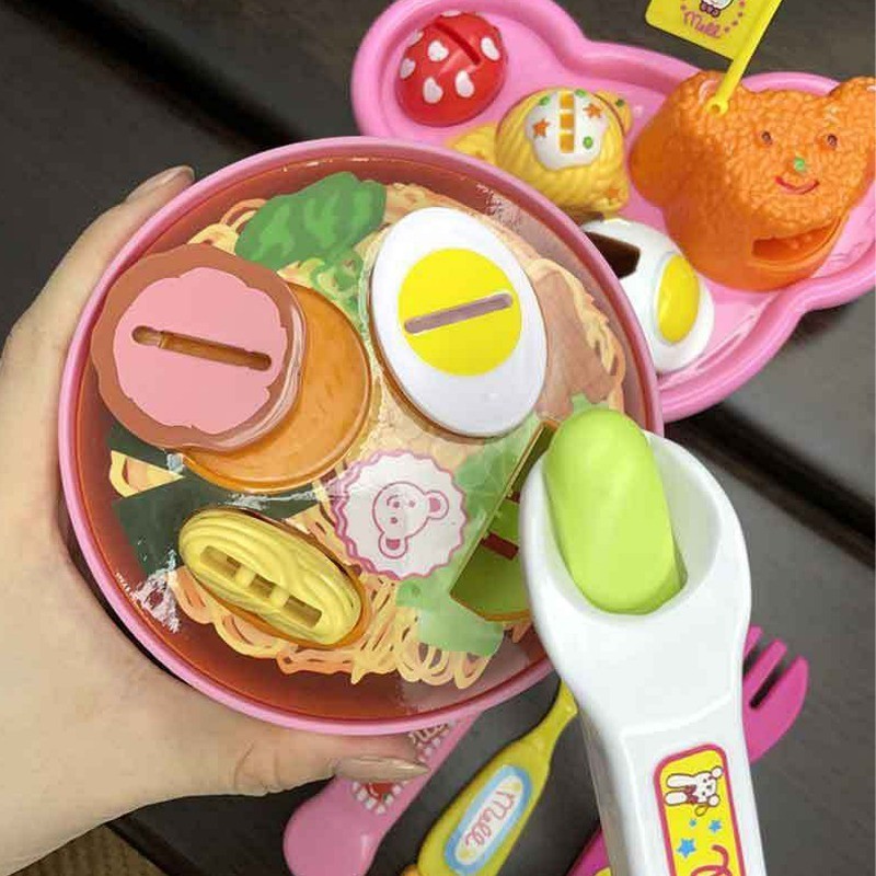 Japanese Food Simulation Toy Set for Kids Pretend Play, Safe Plastic ...