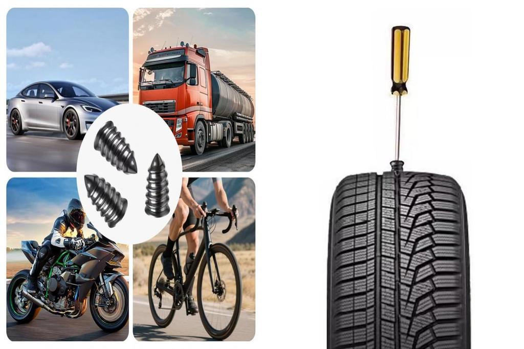 skystar Iron Core Tire Plugs Tire Repair Plugs Easy Diy Tire Repair Kit ...