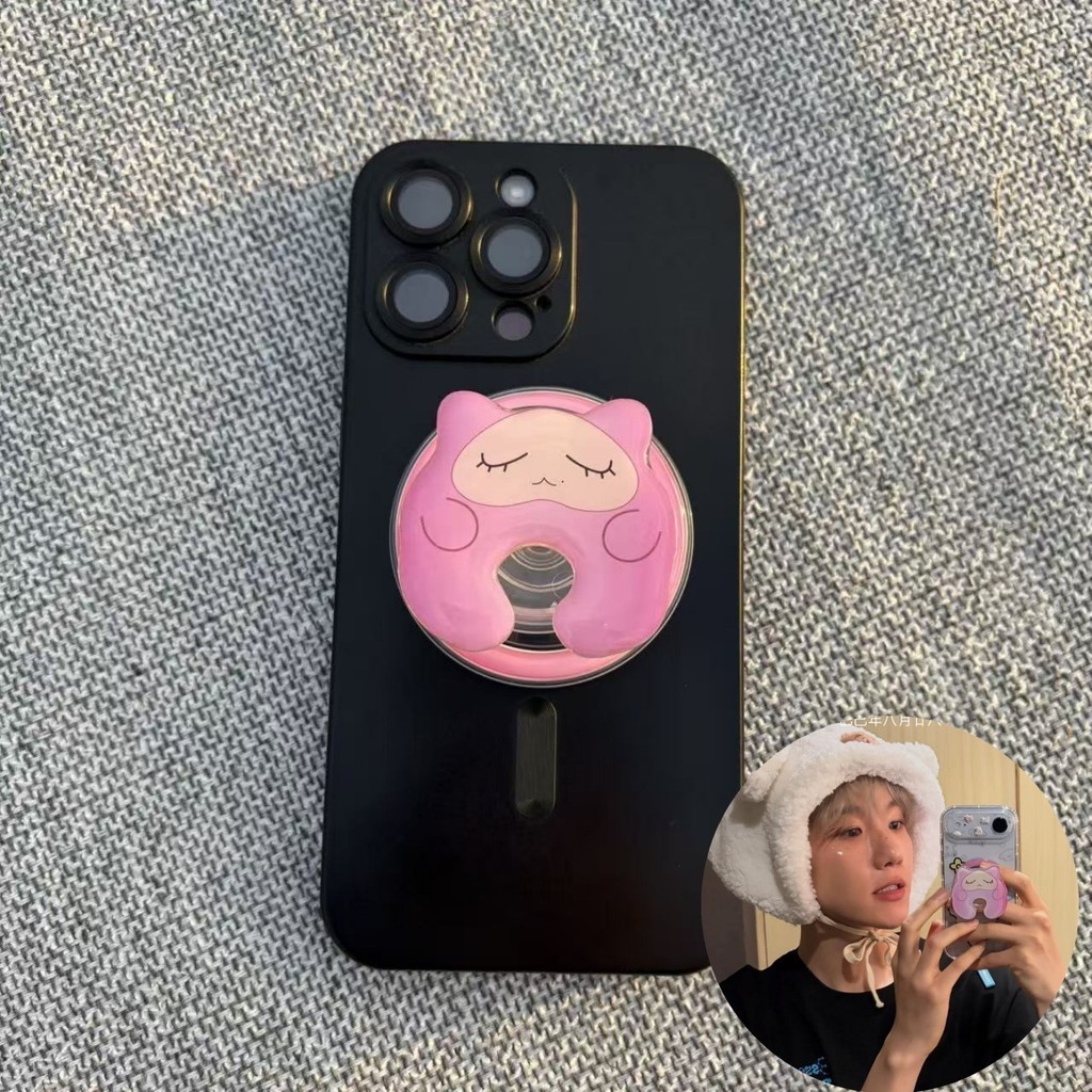 Kpop Idol EXO BaekHyun Magnetic Phone Grips Cute Pink Phone Holder ...