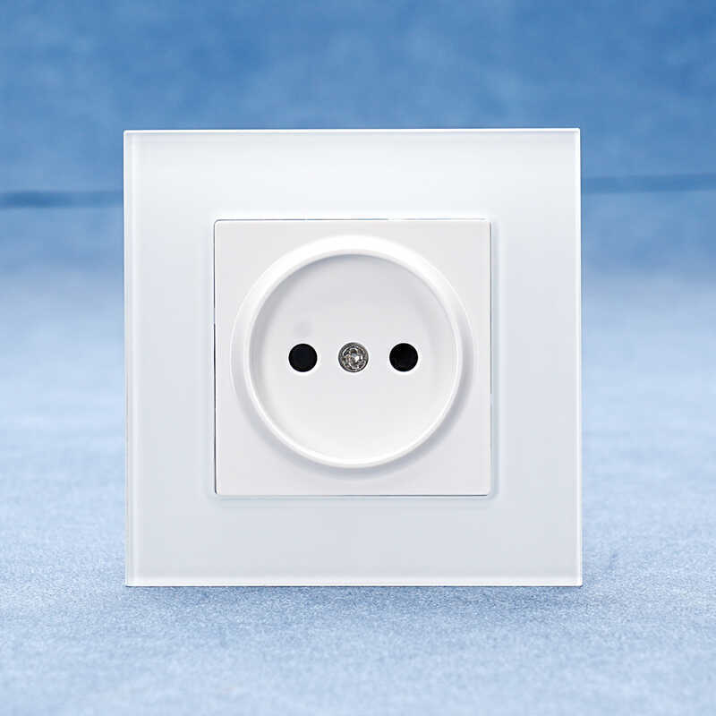 European Standard Flat Plug Type 86 Tempered Glass Panel Russian Plug ...