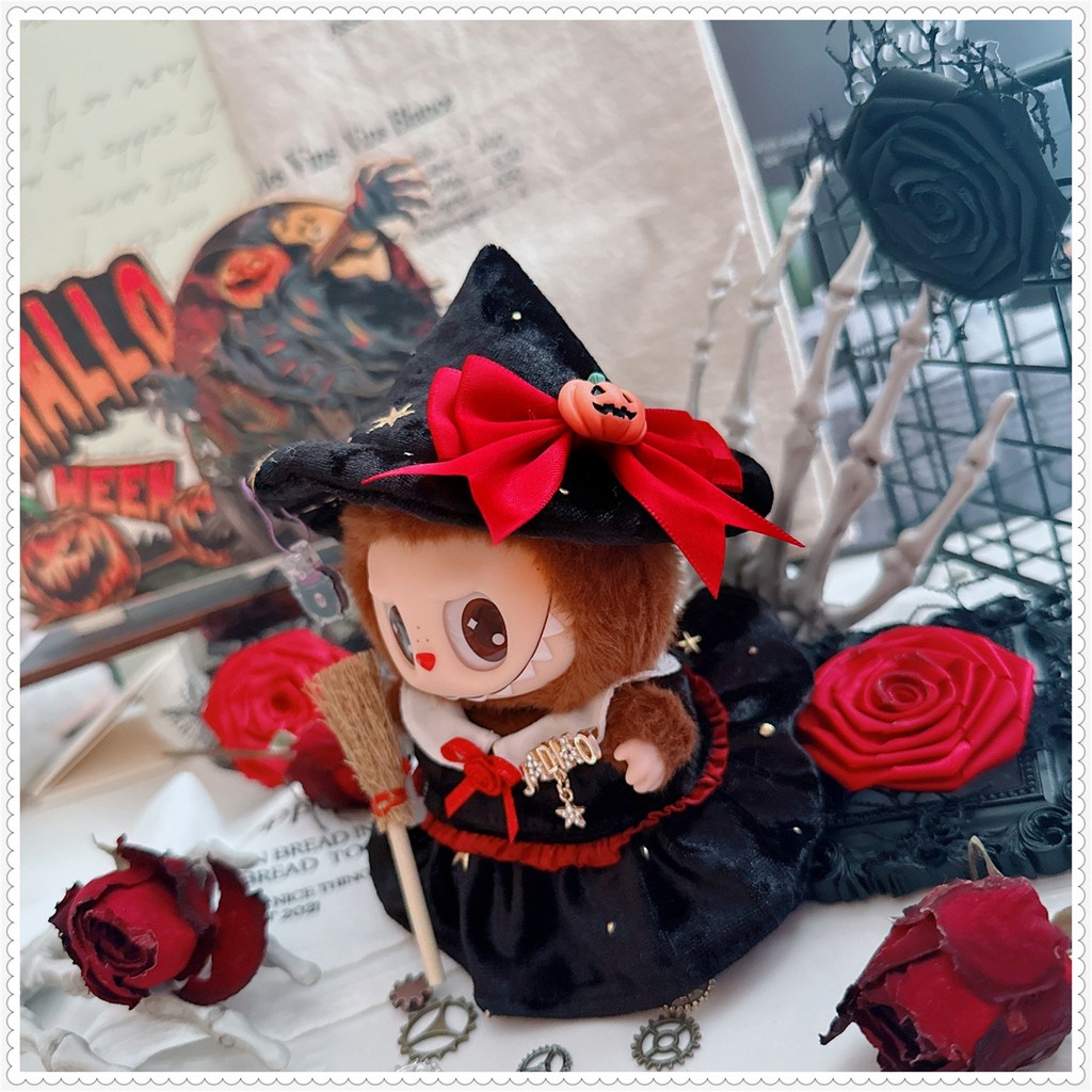 15cm/17cm Labubu Clothes v1v2v3 Doll Halloween Witch Set | Shopee Malaysia