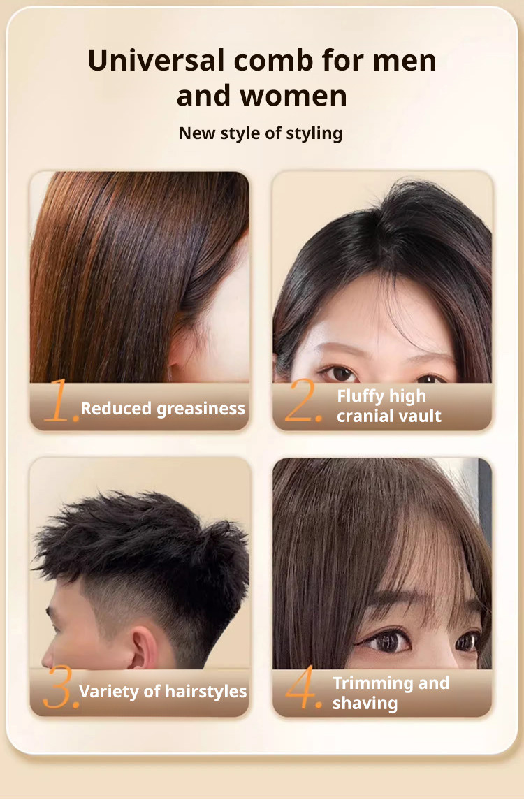Soft and durable beauty comb Hog bristle comb Makeup Effective scalp ...