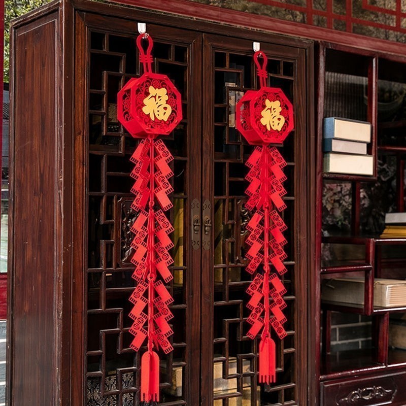 新年裝飾2026 Spring Festival Blessing Pendant CNY Background Wall Ornament ...