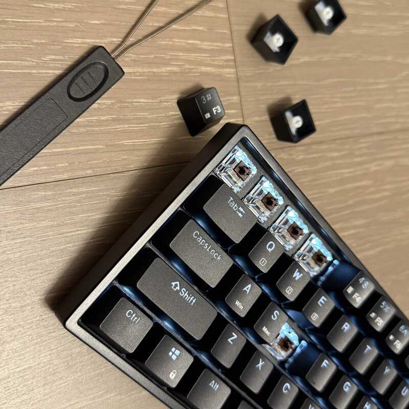R RK68 Wano Tea Axis Three-Mode Mechanical Keyboard Plug-In Edition ...