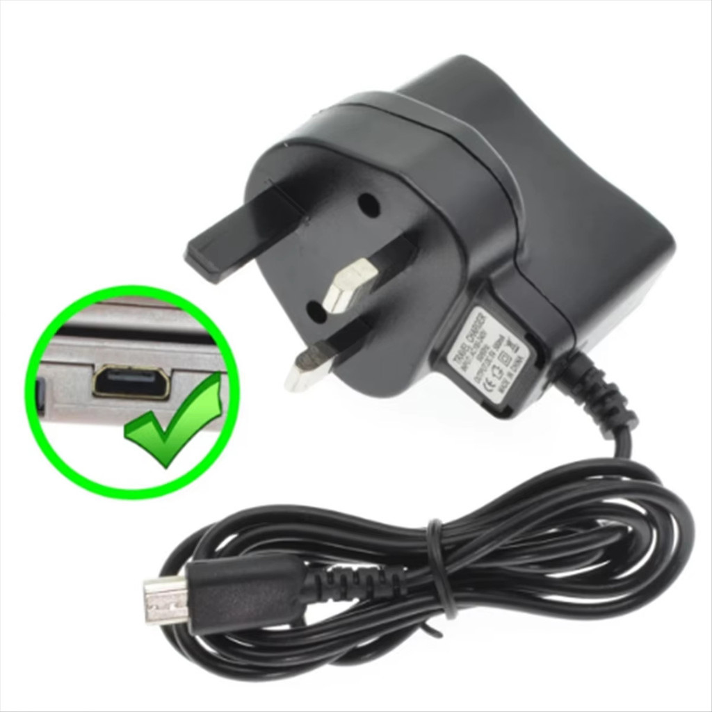 3Pin 3DS Charger UK Plug Nintendo Charger For Nintendo New 3DS 2DS NDSI ...