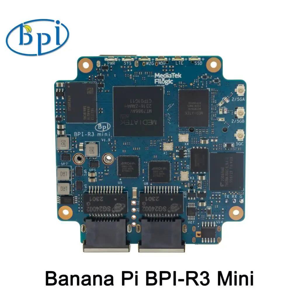 Banana Pi BPI-R3 Mini Router Board MediaTek MT7986 ARM A53 2G DDR 8G ...