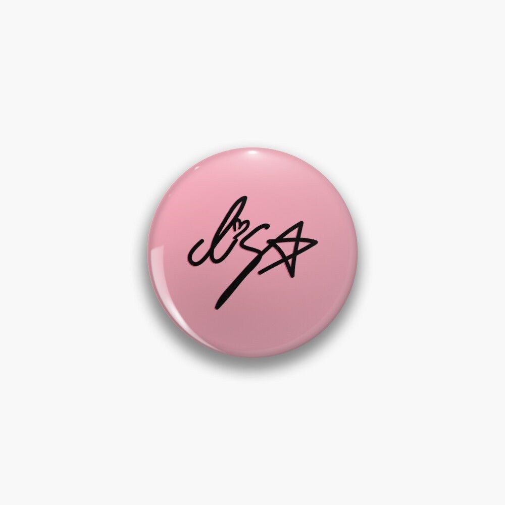 BLACKPINK Official Badge Set - JENNIE LISA JISOO Signature Pins ...