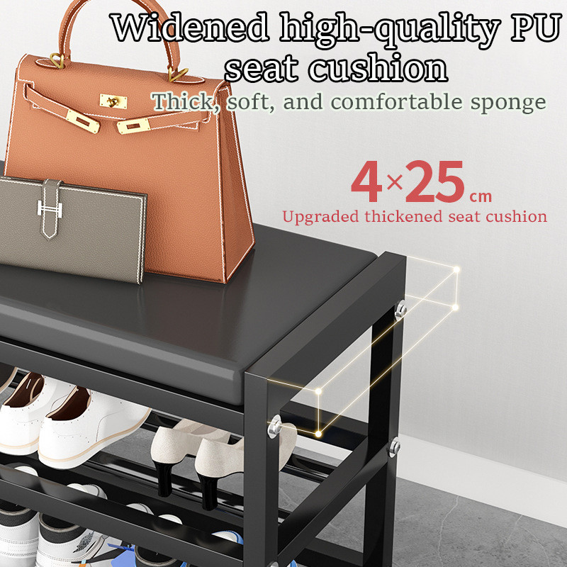 GDeal Stainless Steel Shoe Rack Multilayer Indoor Sit Shoe Storage ...