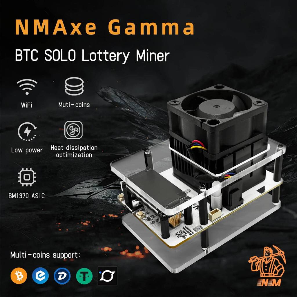 TA NerdMiner NMAxe Gamma BTC Miner Chip Opensource Solo Bitcoin BM1370 ...