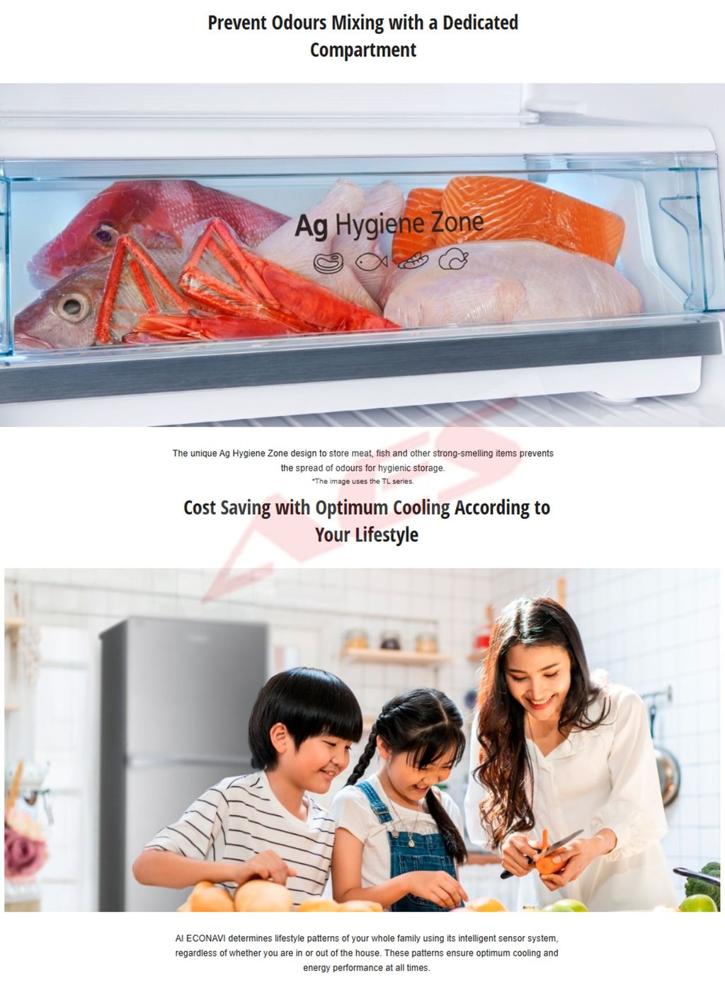Nur PANASONIC 🥫 NR-TL381BPKM 4⭐ 395L Peti Sejuk 2 Pintu AI ECONAVI Blue ...