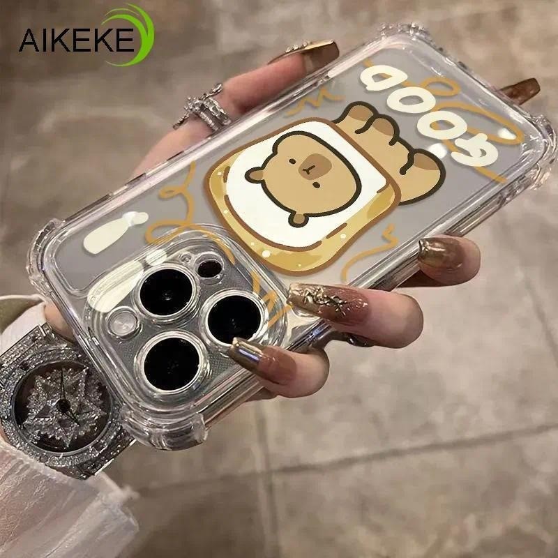 Cute Capybara Four-corners Phone Case For Nothing Phone 3 3A Pro 2 2A ...