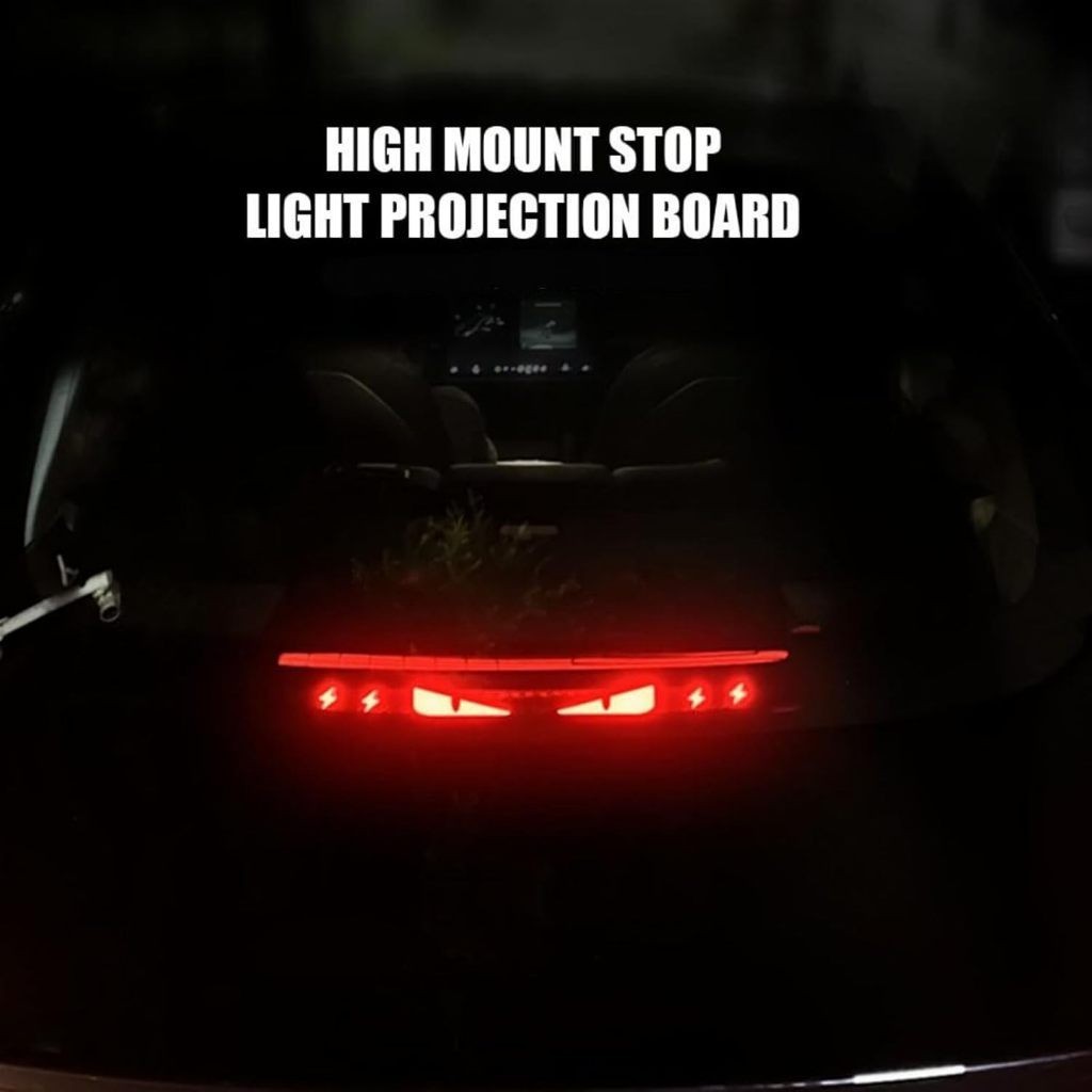 Car Brake Light Sticker Third Brake Projection Board PVC Soft Decal ...