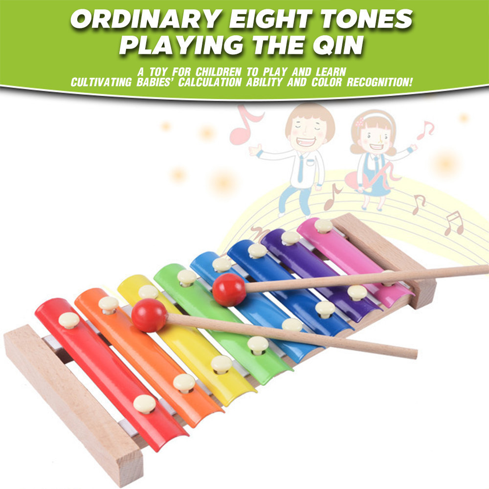 Montessori Early Xylophone Learning Rattle Instrument Drum Musical ...