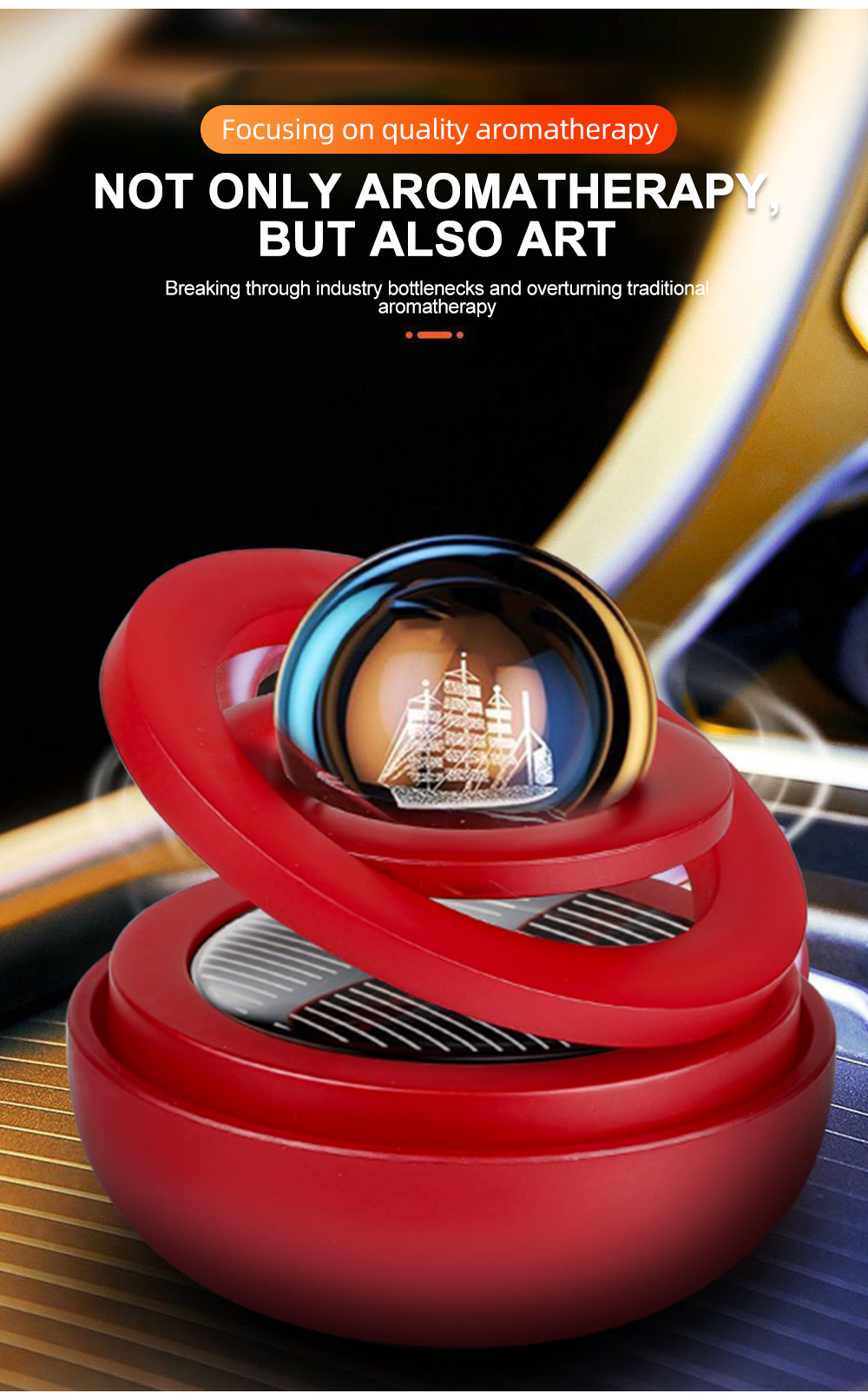 (Local Shipment) Solar Car Perfume Car Air Freshener Interstellar ...