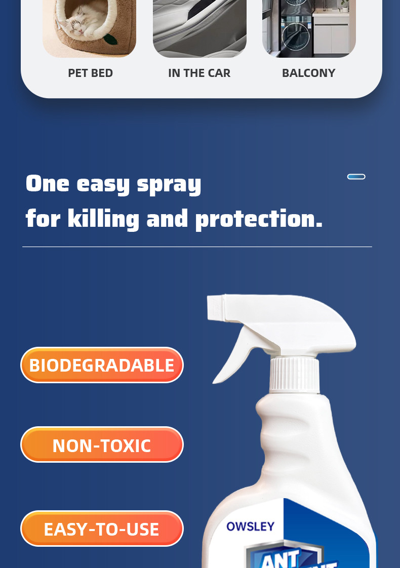 OWSLEY Ubat semut Semburan Penghalau Semut Ramah Alam/Ant Killer Spray ...