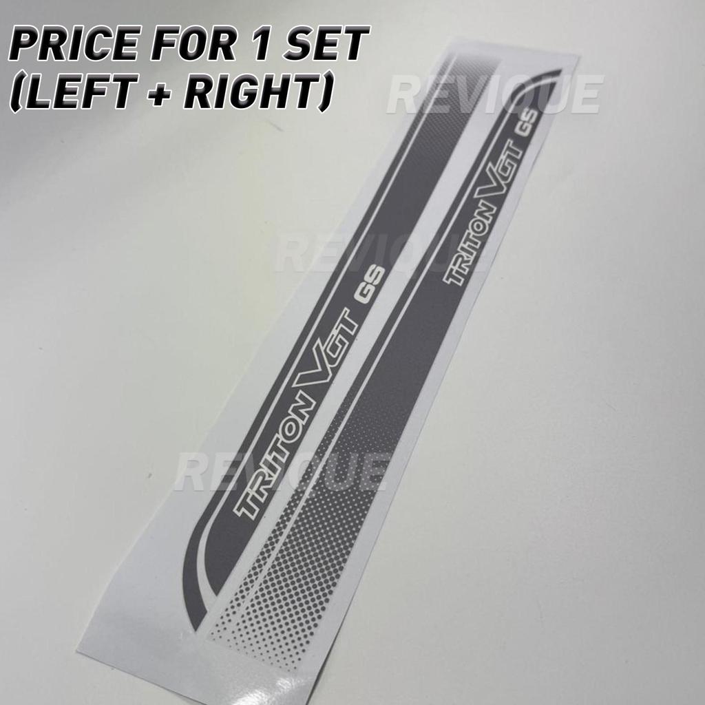Mitsubishi Triton VGT GS Body Sticker – Waterproof Side Lining Decal ...