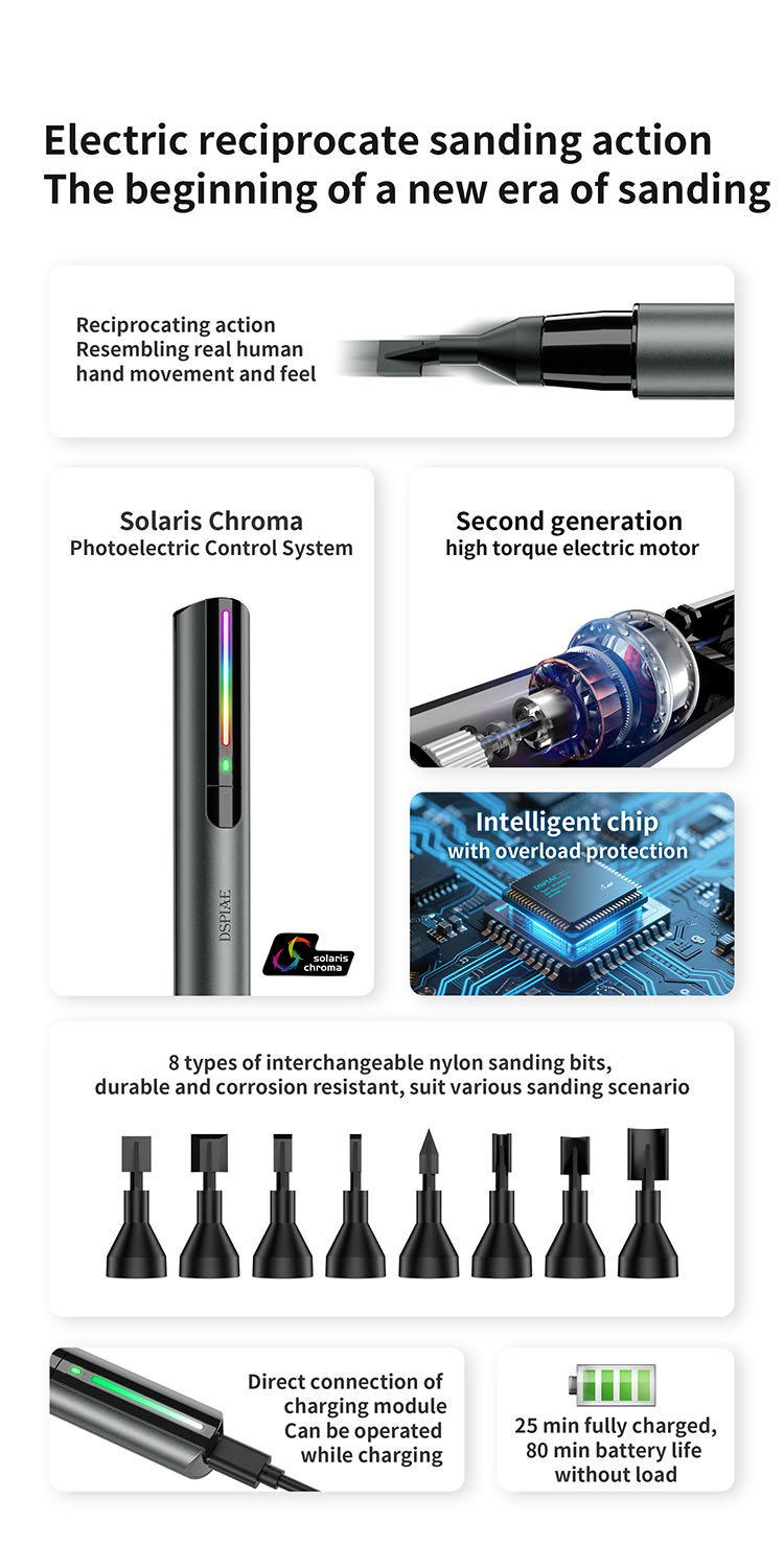 DSPIAE ES-A PRO Upgraded "Illusive Shadow" PRO Reciprocating Electric ...