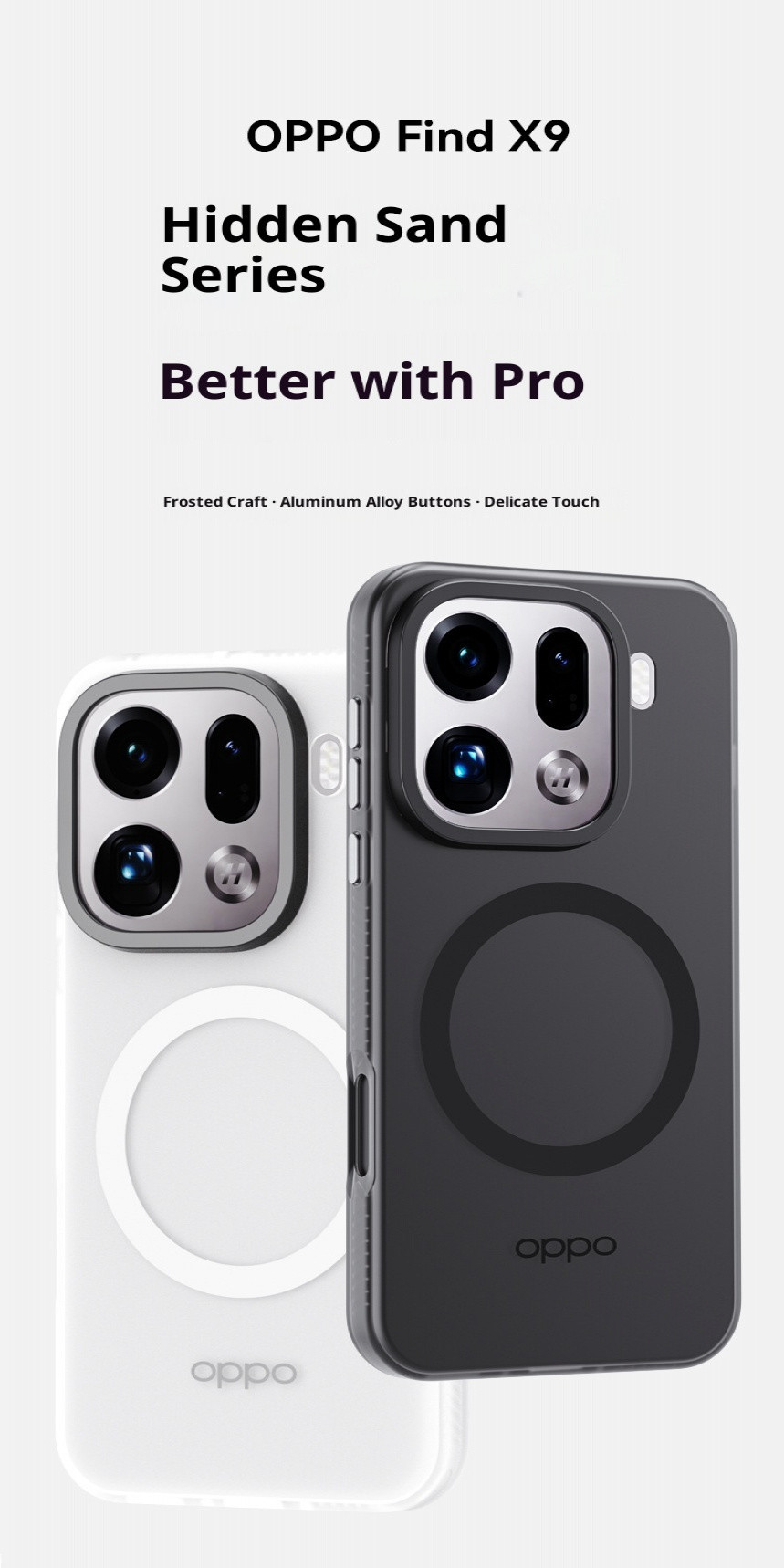 For OPPO Find X9 Pro Casing Matte Translucent Magnetic Hard Phone Case ...