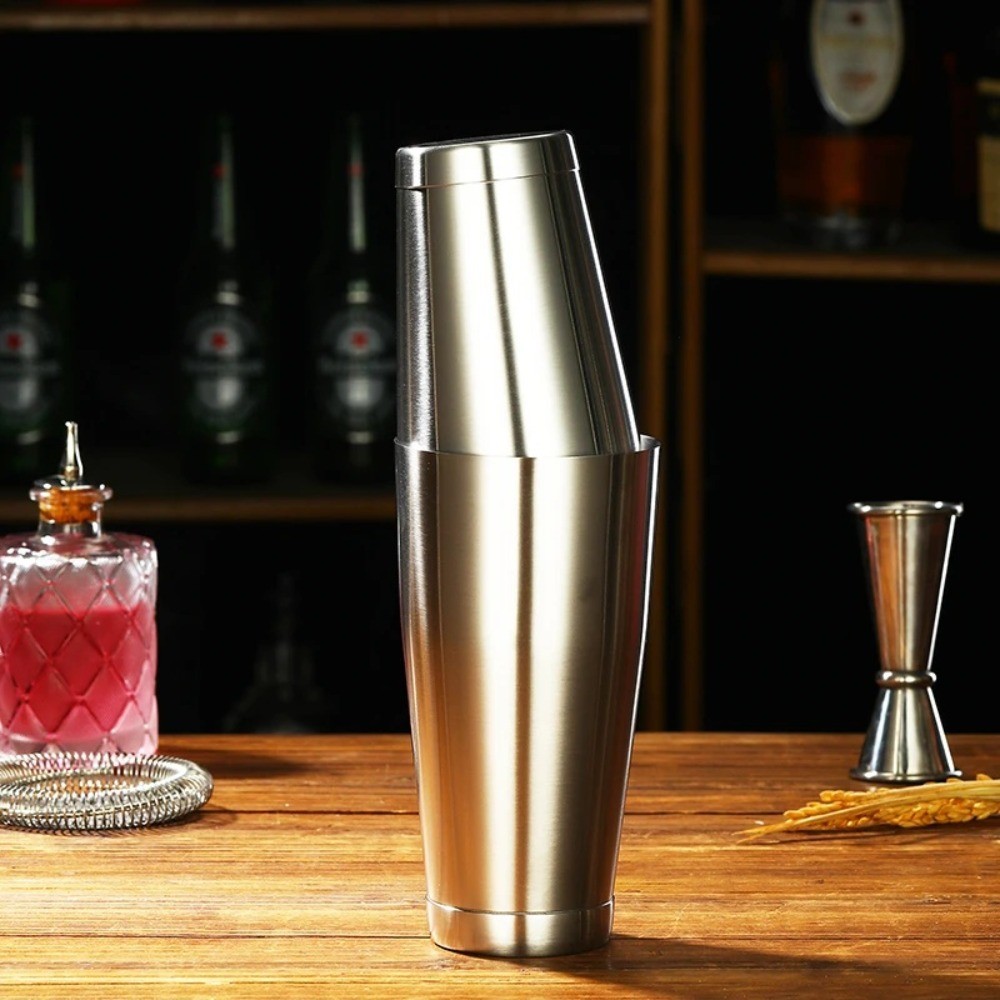 Professional Boston Cocktail Shaker Set - Double Bottom Stainless Steel ...