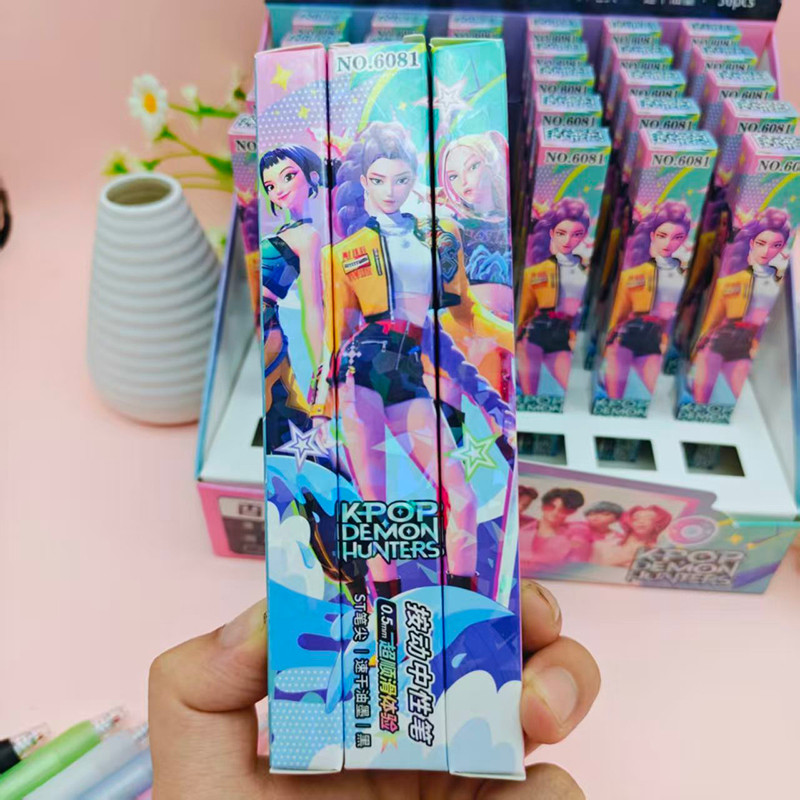 Demon Hunter Ballpoint Pen Girl Group Pattern Mechanical Pencils ...