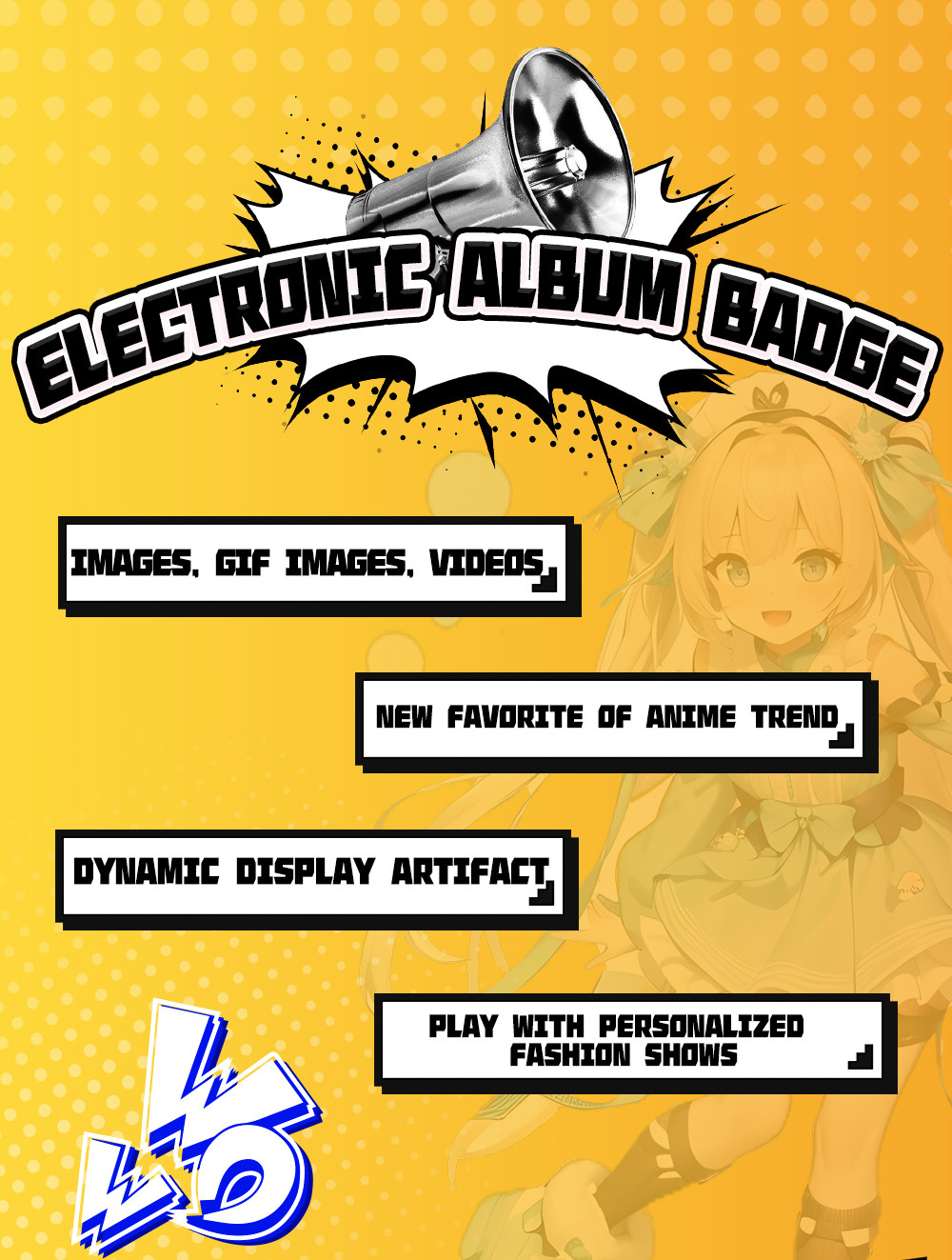 Electronic Badge Bluetooth Wearable DIY Anime Digital Badge, App ...