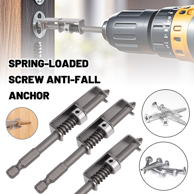 1/2Pcs Spring-loaded Screw Holder - Bit Retaining Adapter - for Garage ...