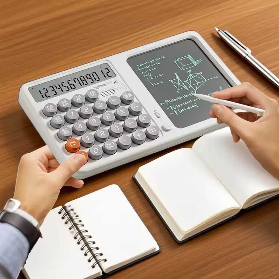 2-In-1 Colorful Fashion Real-person voice version calculator Writing ...