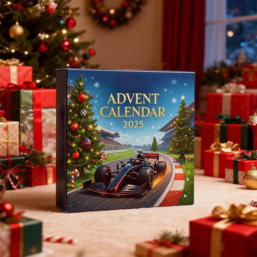Racing Car Themed 2025 Advent Calendar 24 Day Countdown with 2D ...