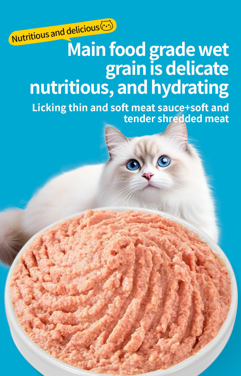 Cat Full Price Staple Food Cat Meal Packs Chicken Salmon High Protein ...