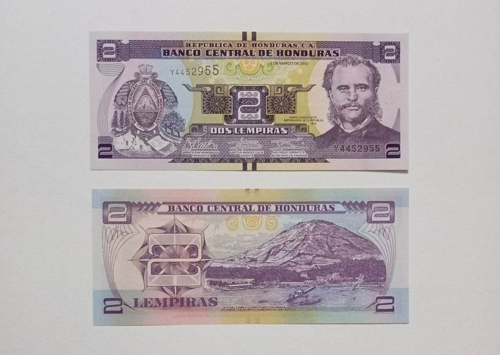 Honduras 2 Lempiras Paper 2012 Years UNCIRCULATED | Shopee Malaysia