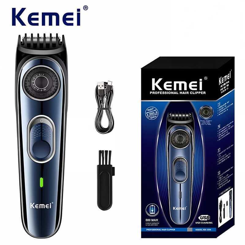 Kemei KM-1256 Electric Cordless Professional 1-10mm Hair Clipper ...