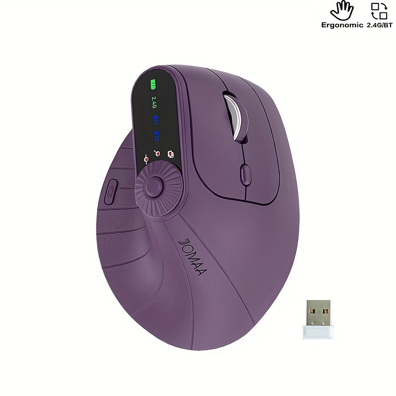 JOMAA Ergonomic Dual Mode Mouse Wireless Vertical Mouse With Function ...