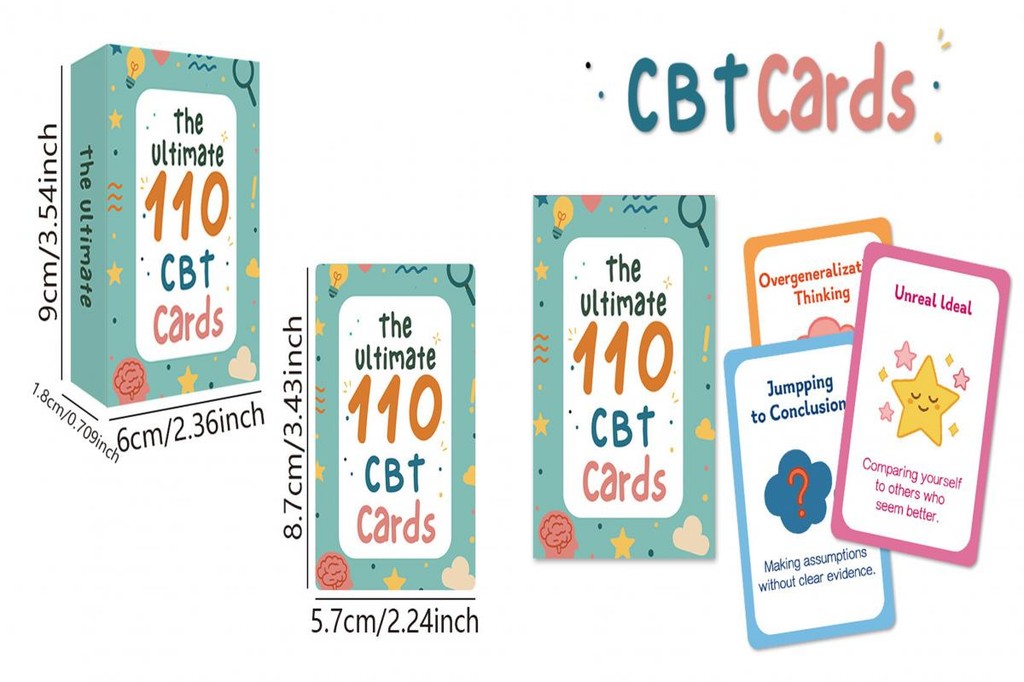 tiredhead Cognitive Restructuring Tool Behavioral Therapy Cards 110pcs ...