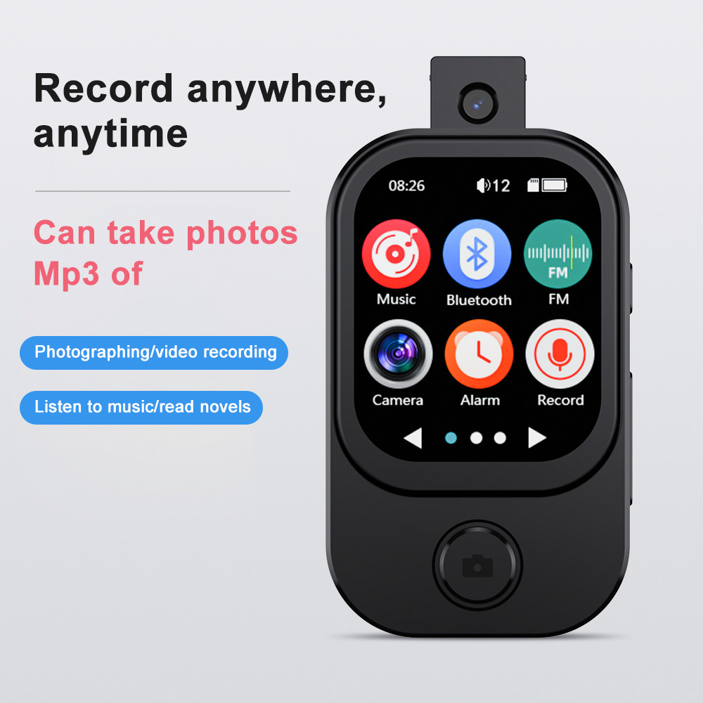 MP3 Player Bluetooth 5.4 with HiFi Sound Camera Sports Walkman with FM ...