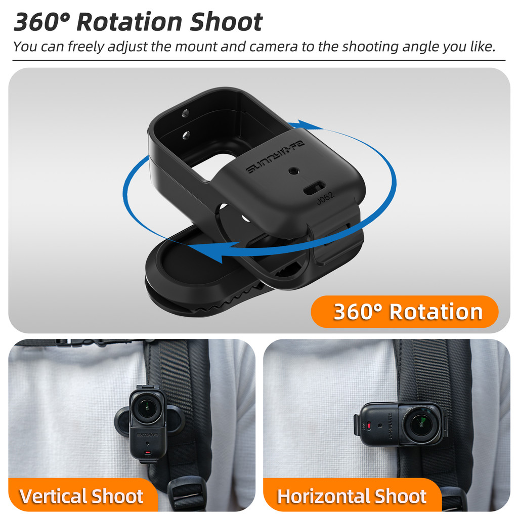 Sunnylife Backpack Clip for DJI Osmo Nano – Horizontal-vertical Quick ...