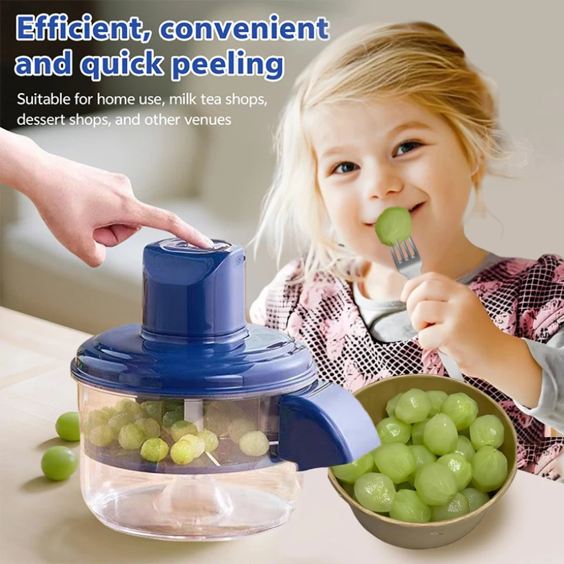 50W Electric Garlic Peeler 5-Blade Automatic Grape Peeling Machine ...