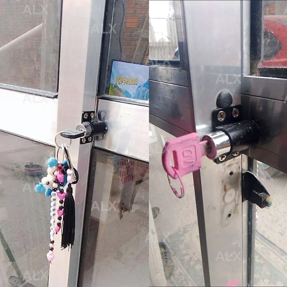 ALX Stainless Steel Sliding Window Lock Anti-Theft Child Window Kid ...