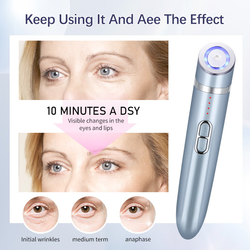 EMS Micro Current Eye Massager Anti-aging Wrinkle Removal Face Lifting ...