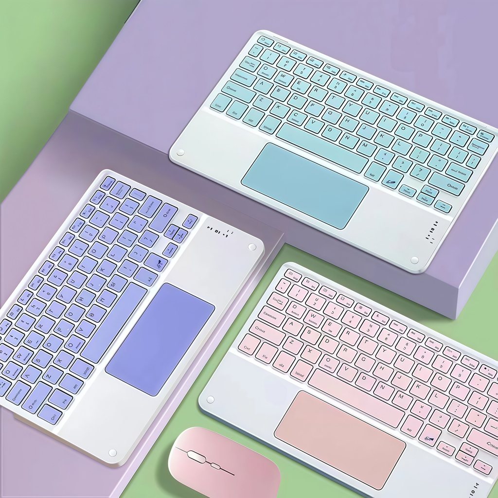 Lightweight Magnetic Bluetooth Touch Keyboard Mouse Combo for iPad ...